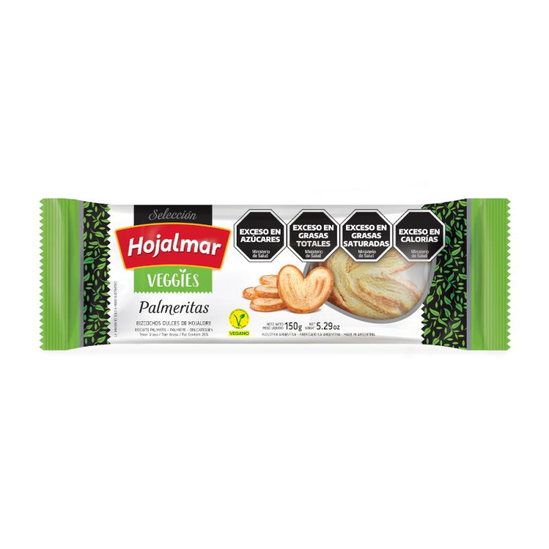 Galletita veggie palmerita Hojalmar 150 Gr - Kilbelonline
