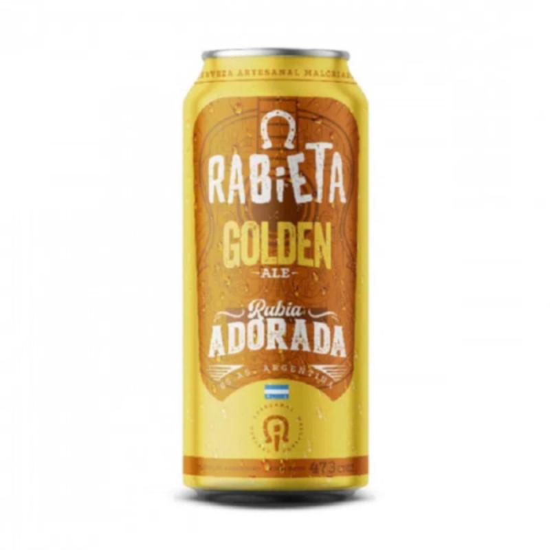 Cerveza golden ale - lata Rabieta 473 Cm3 - Kilbelonline