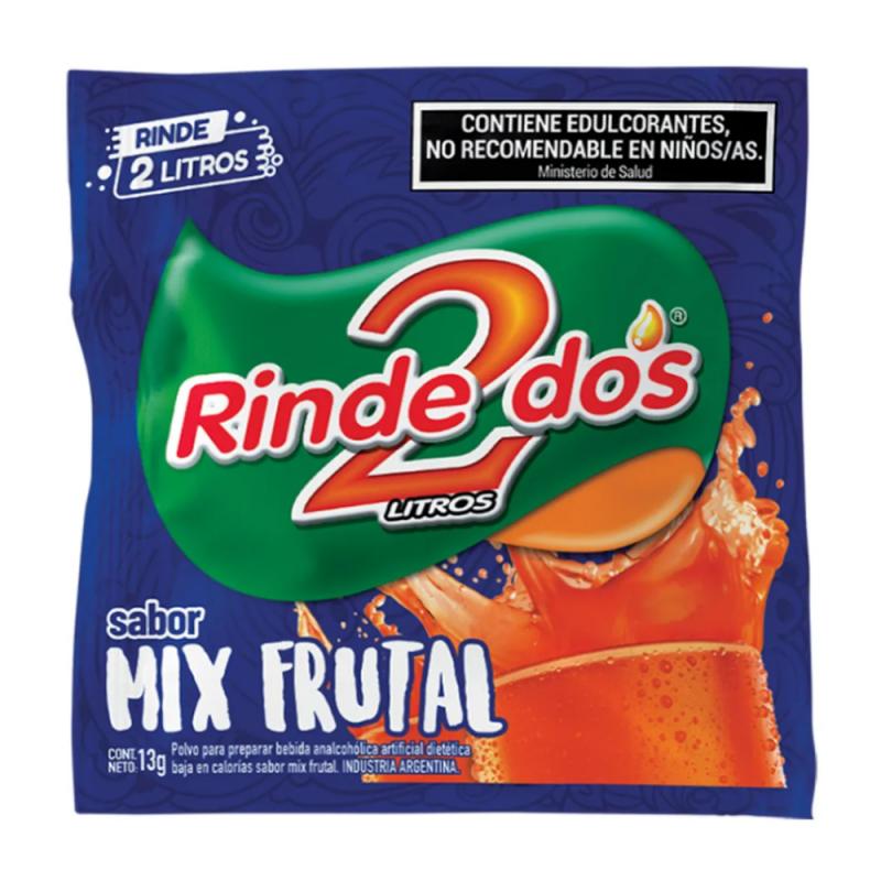 Jugo mix frutal - sobre Rinde Dos 13 Gr - Kilbelonline